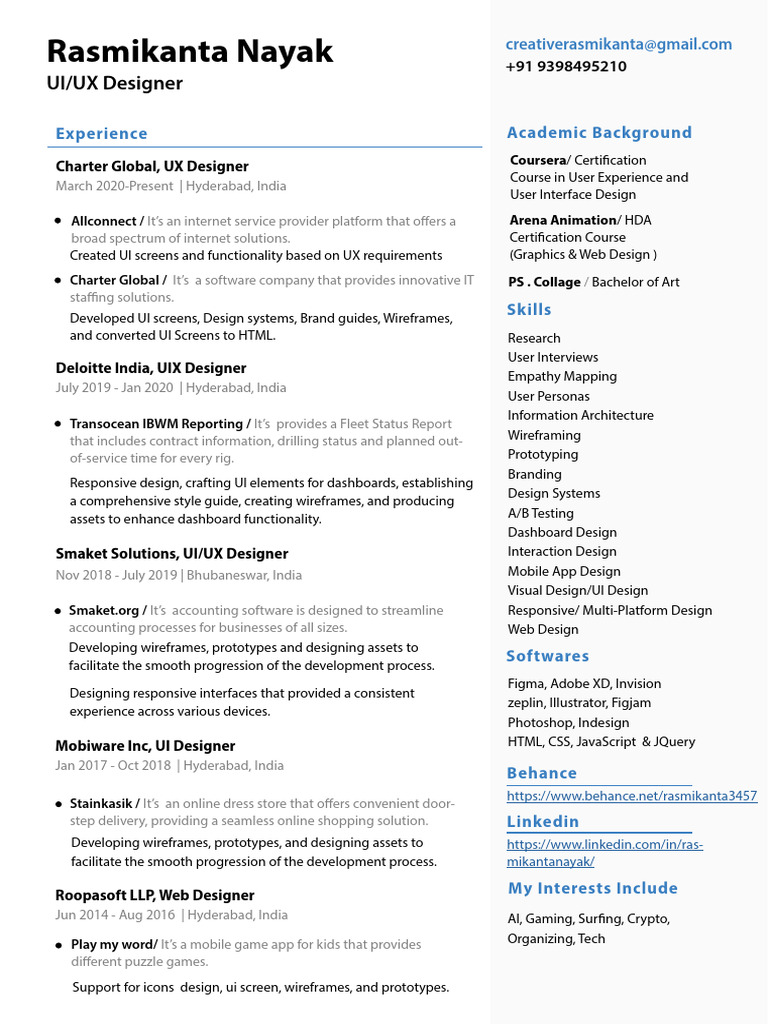 Rasmikanth - UIUX | PDF | User Interface | Web Design
