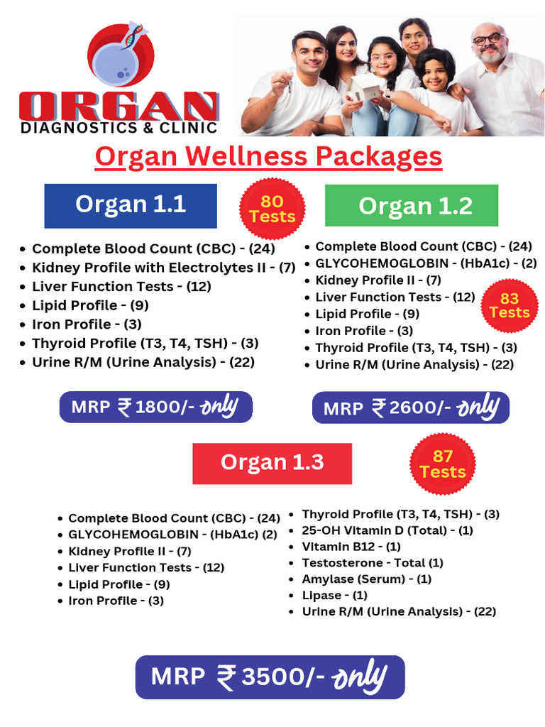 Organ Fitness Packages - 20250122 - 132431 - 0000 | PDF | Glycated ...