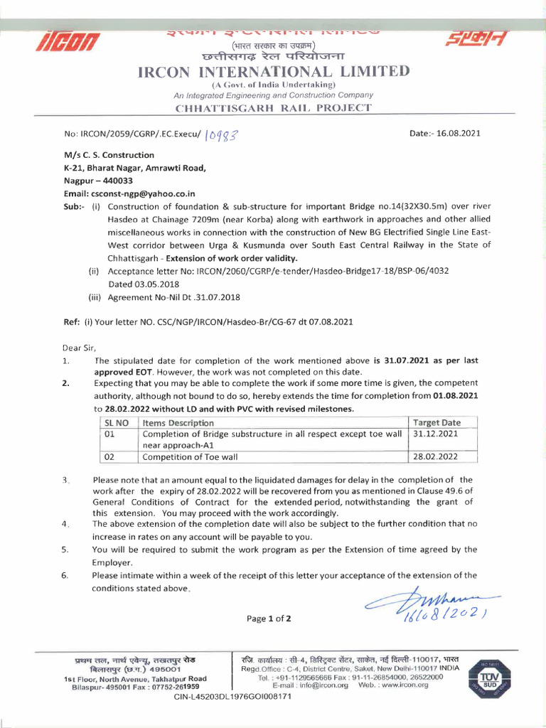 3rd EOT C S Construction | PDF