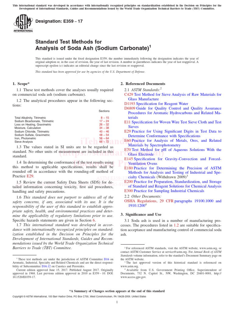 ASTM-E359-17 | PDF | Ph | Titration