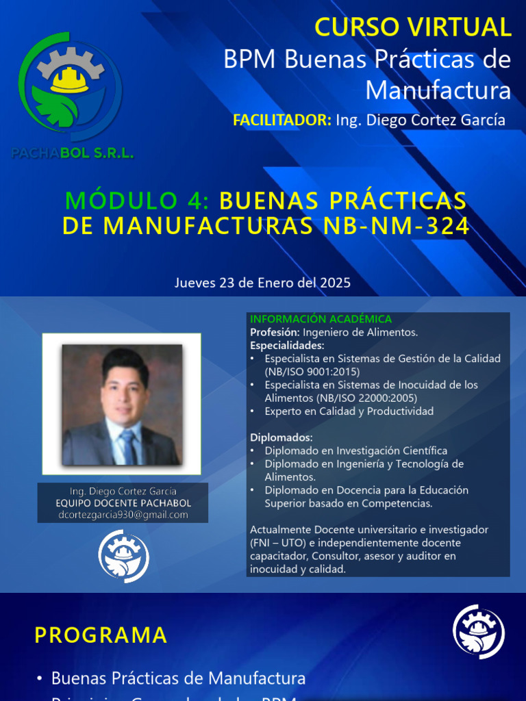 BPM NB-NM-324.2013 | PDF | Calidad (comercial) | Alimentos
