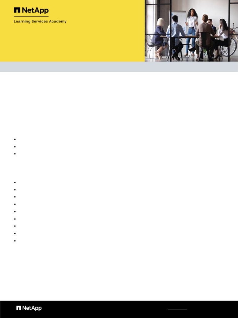 STRSW ILT ONTAPADM - CourseDescription | PDF | Computer Hardware ...