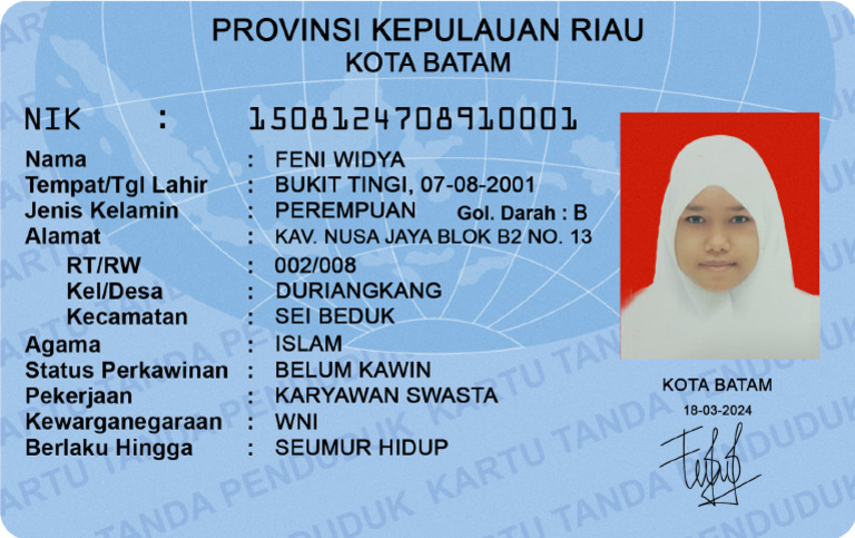 E KTP Feni Widya | PDF