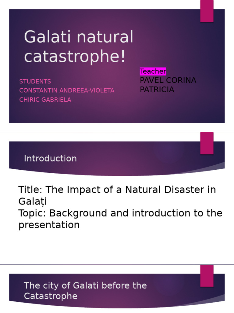 Galati Floods: Impact and Recovery | PDF