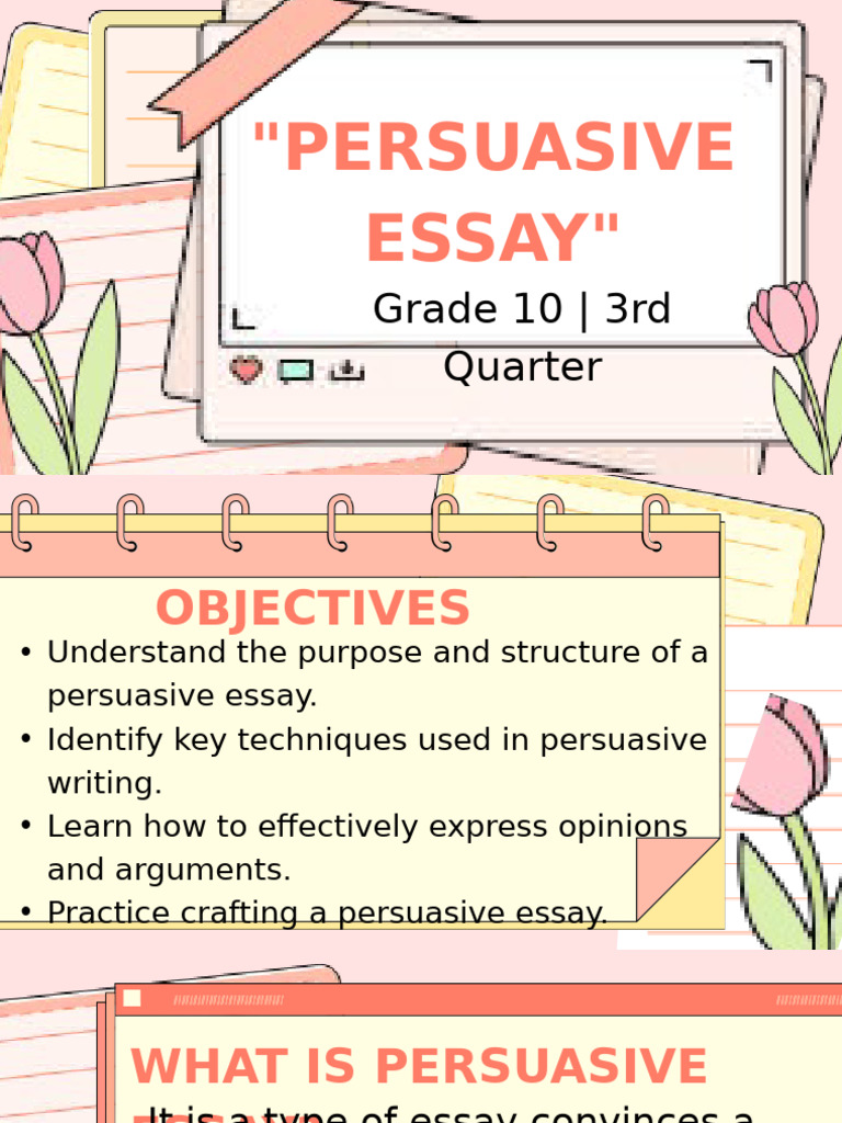 Persuasive Essay Pdf