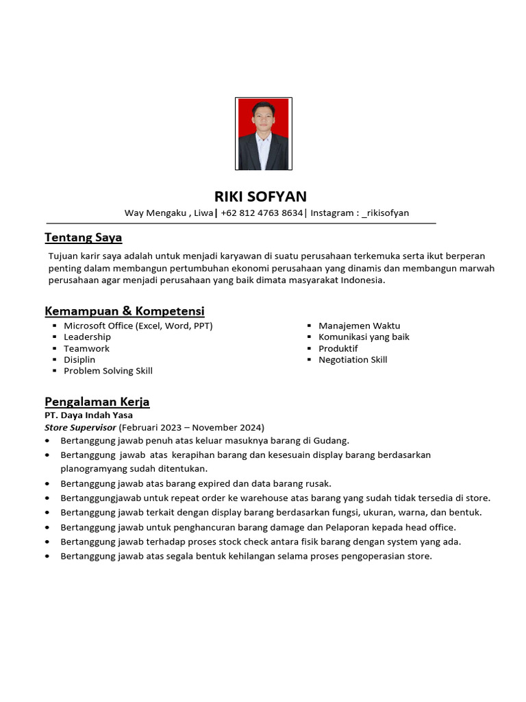 Curriculum Vitae New Riki | PDF
