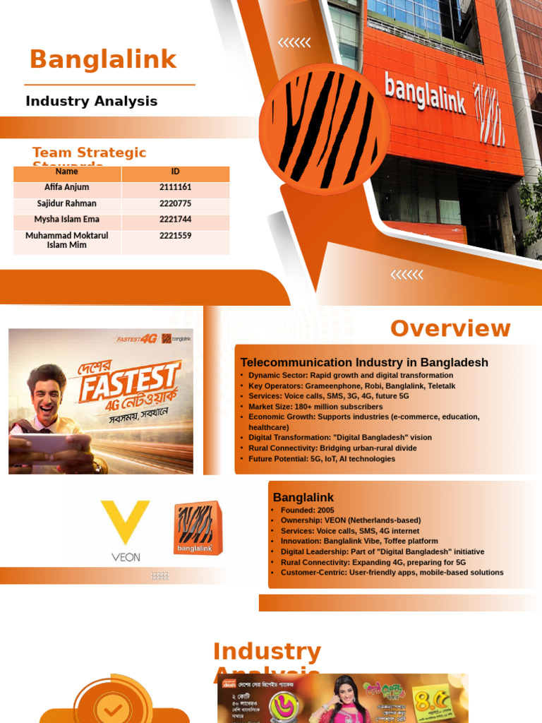 Industry Analysis On Banglalink (Strategic Management) | PDF | 4 G | Innovation