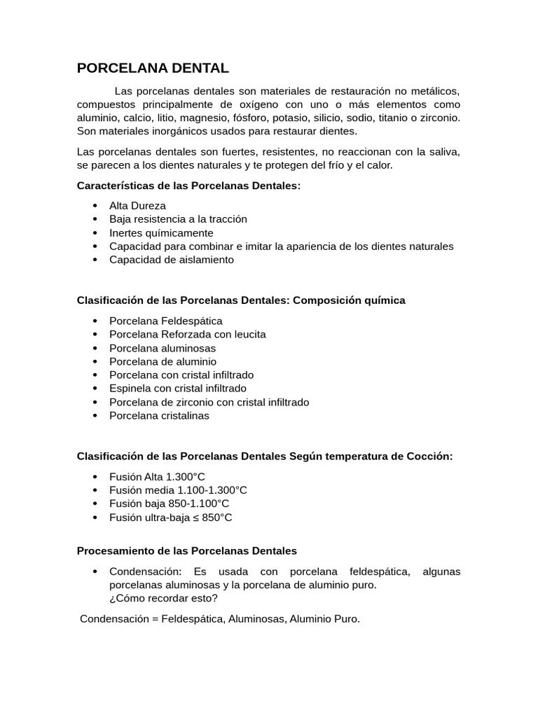 Porcelana Dental | PDF | Aluminio | Porcelana