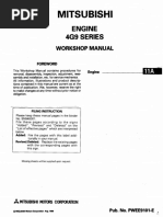 Mitsubishi 4G54 Engine Manual: Table of Content | PDF | Technology & Engineering