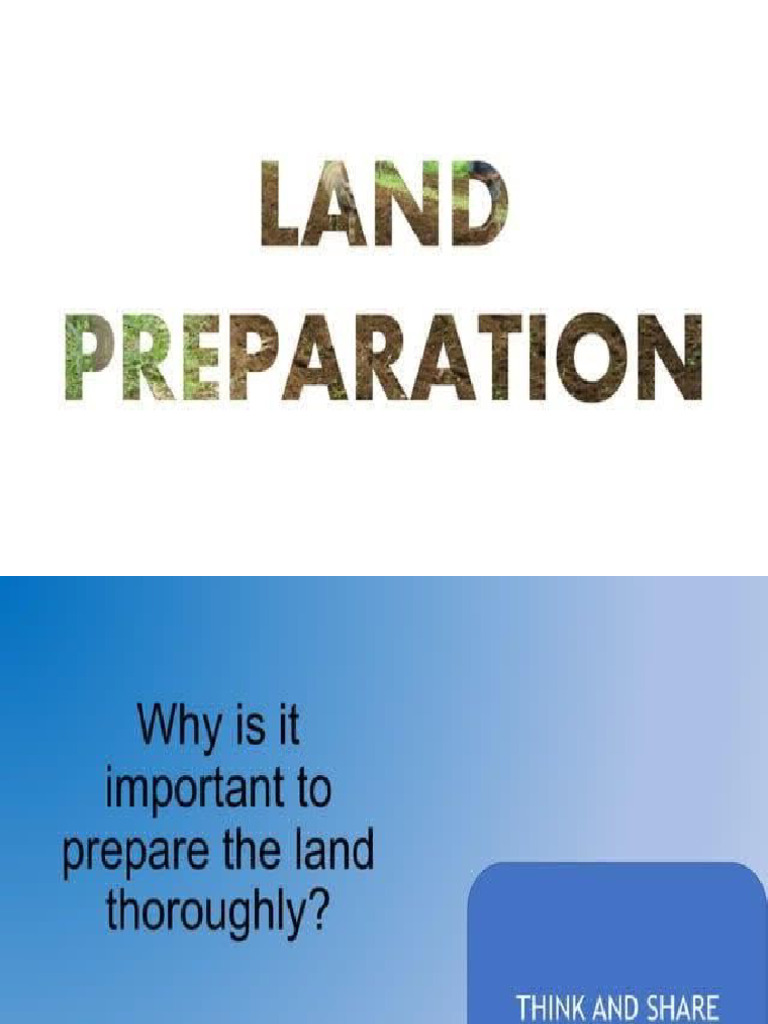 Land Preparation | PDF