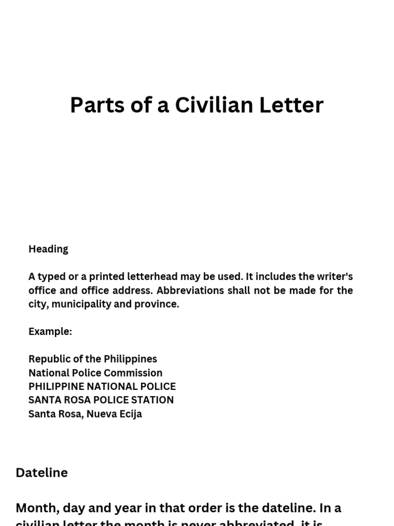 Guide to Writing Civilian Letters | PDF | Madam | Honorifics