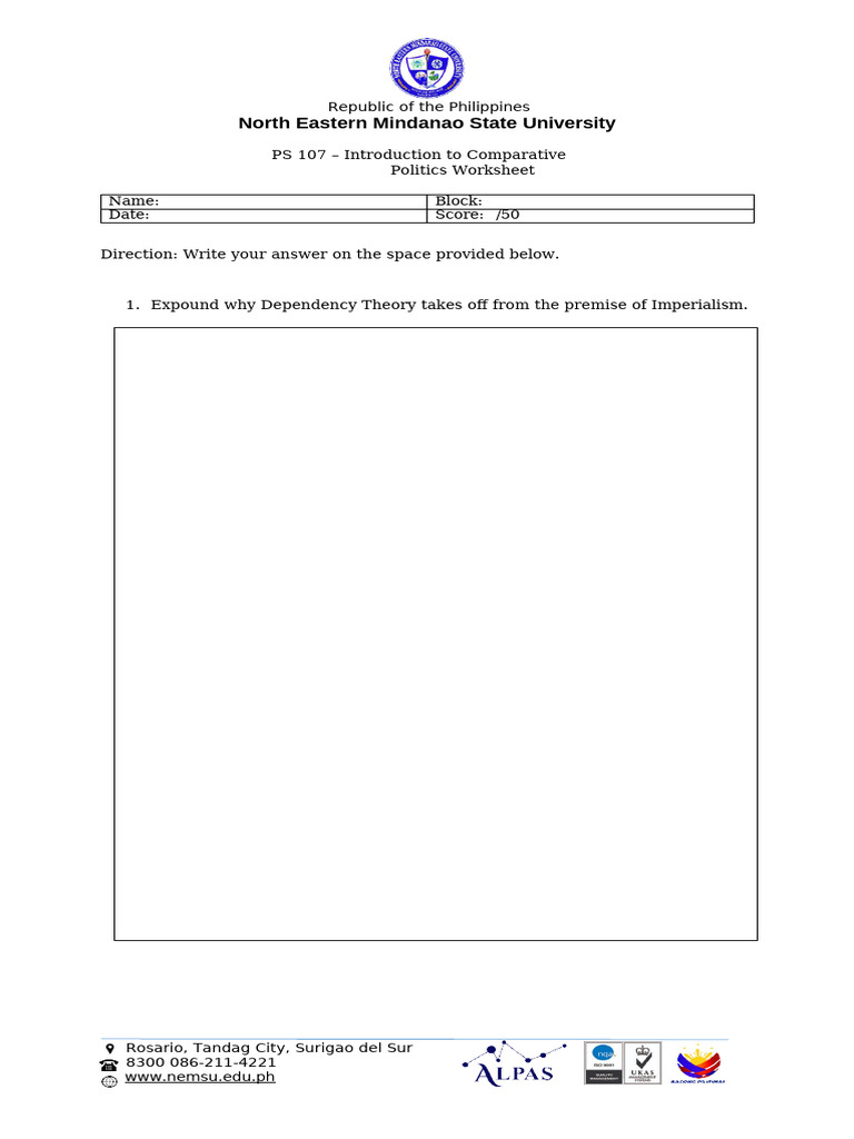 PS-107-Worksheet | PDF