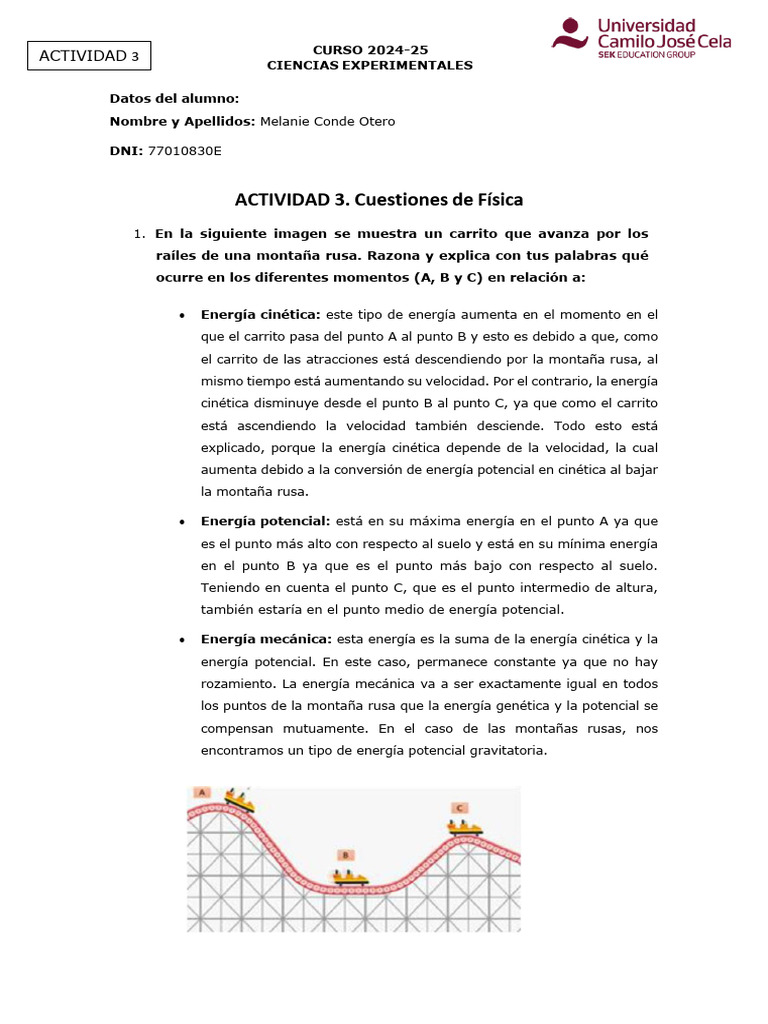 CCEE Actividad 3 SGM | PDF | Calor | Ligero