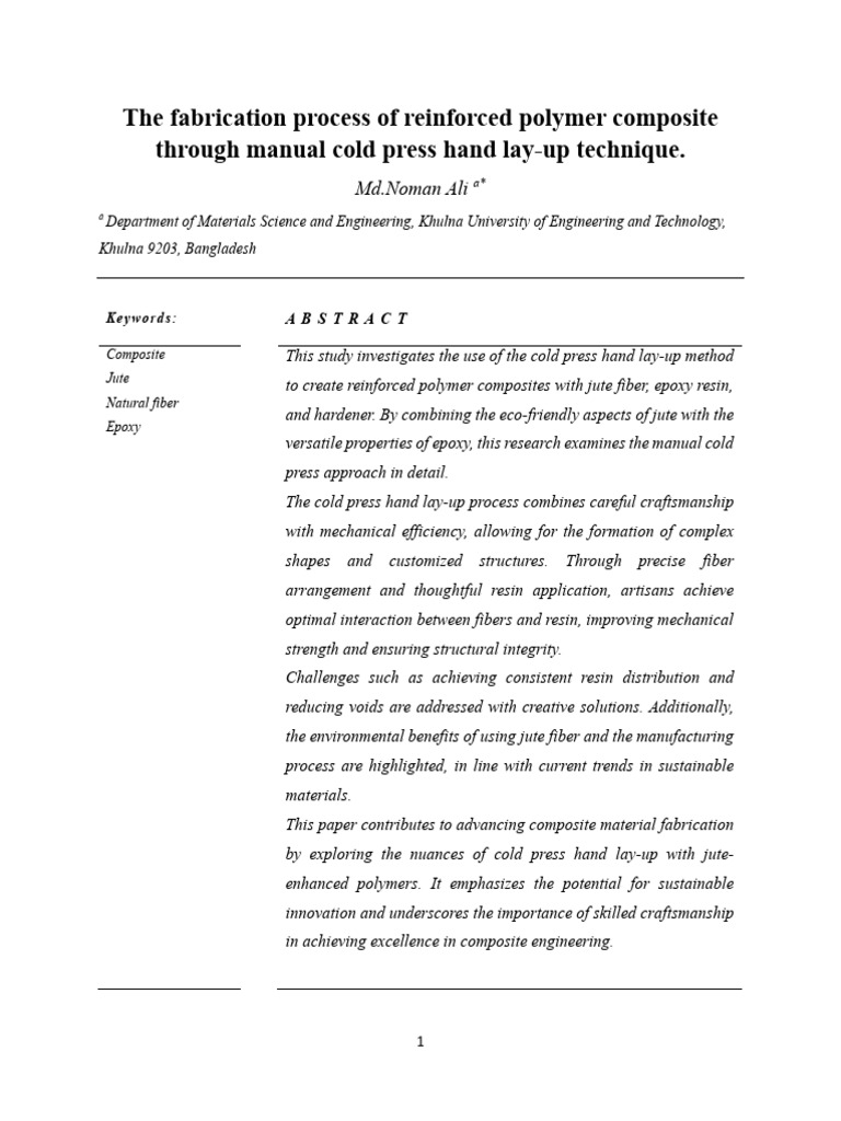 lab 04 MSE 4106 | PDF | Composite Material | Epoxy