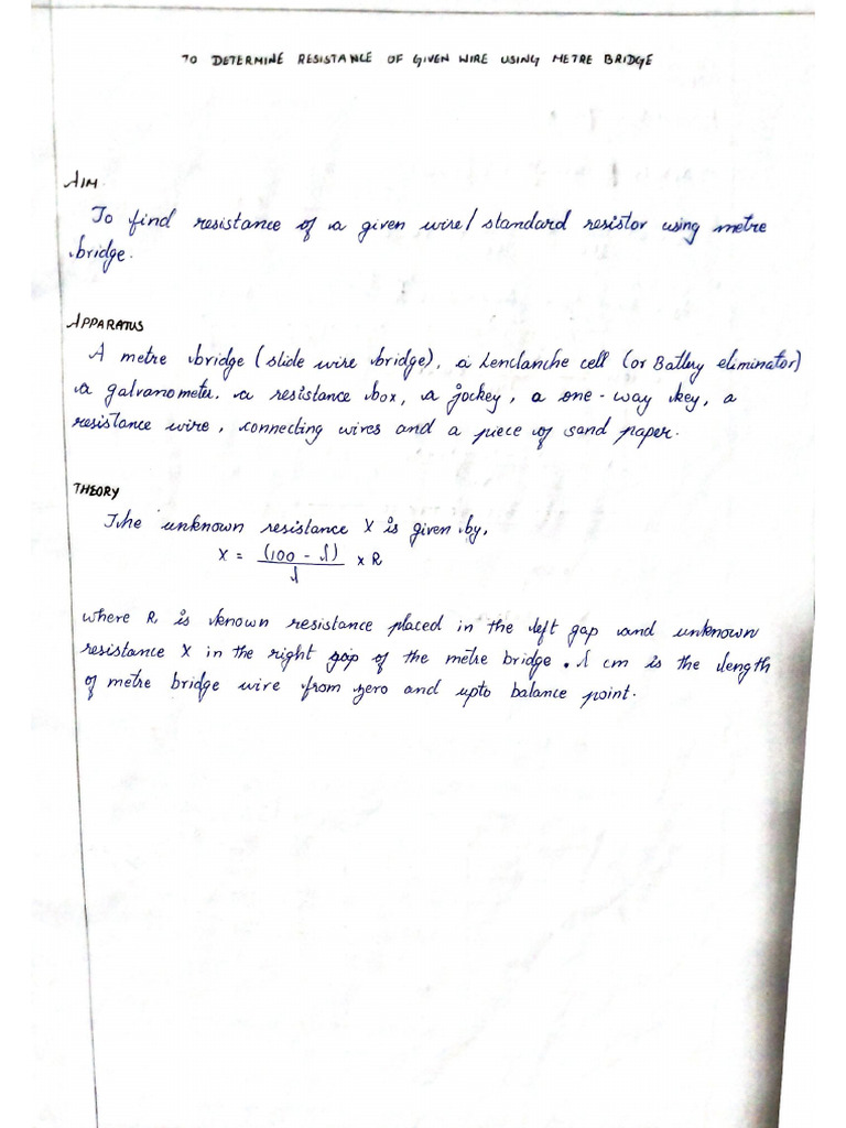 Phy Experiment Section A | PDF