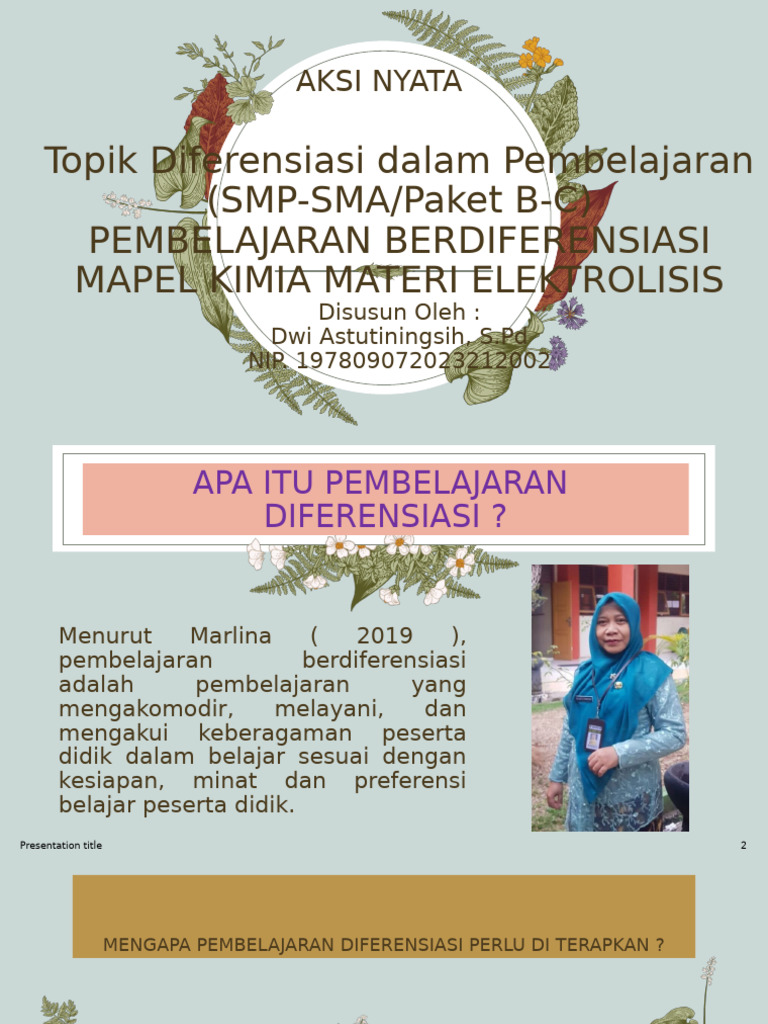 AKSI NYATA - Dwi - Diferensiasi Dalam Pembelajaran SMP-SMA | PDF | Business | Business Economics