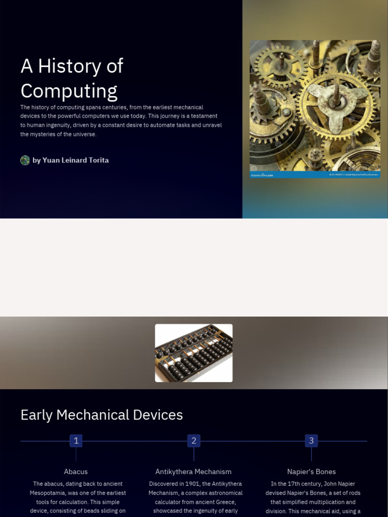 History of Computing Overview | PDF | Central Processing Unit | Personal Computers