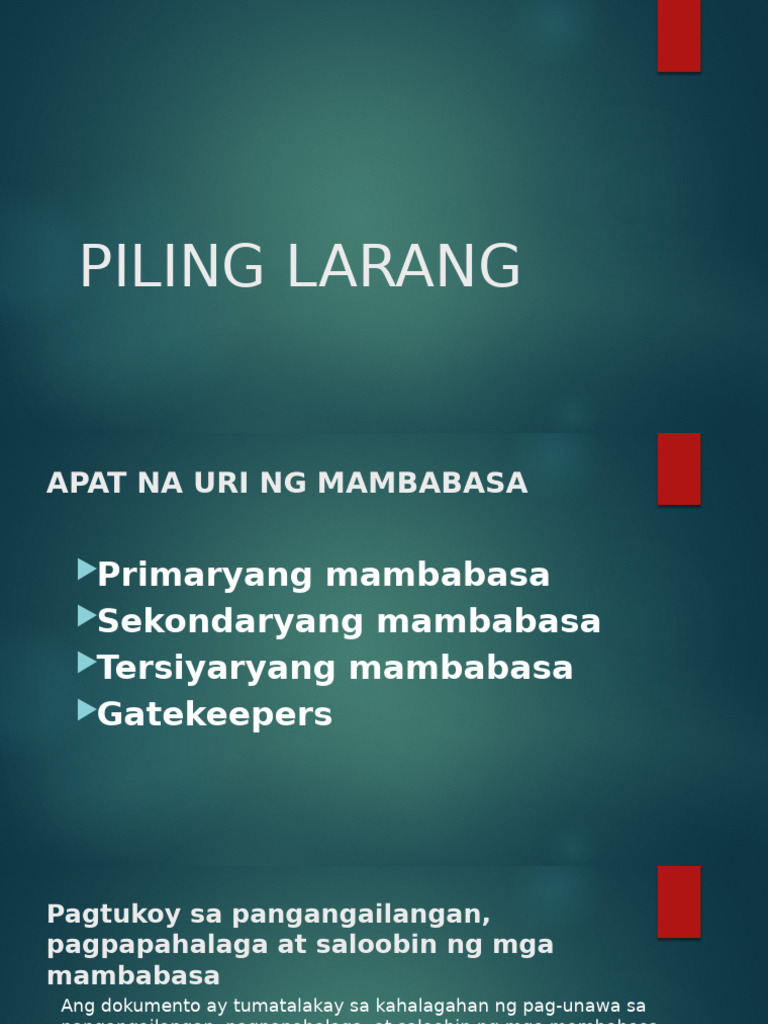 Piling Larang | PDF