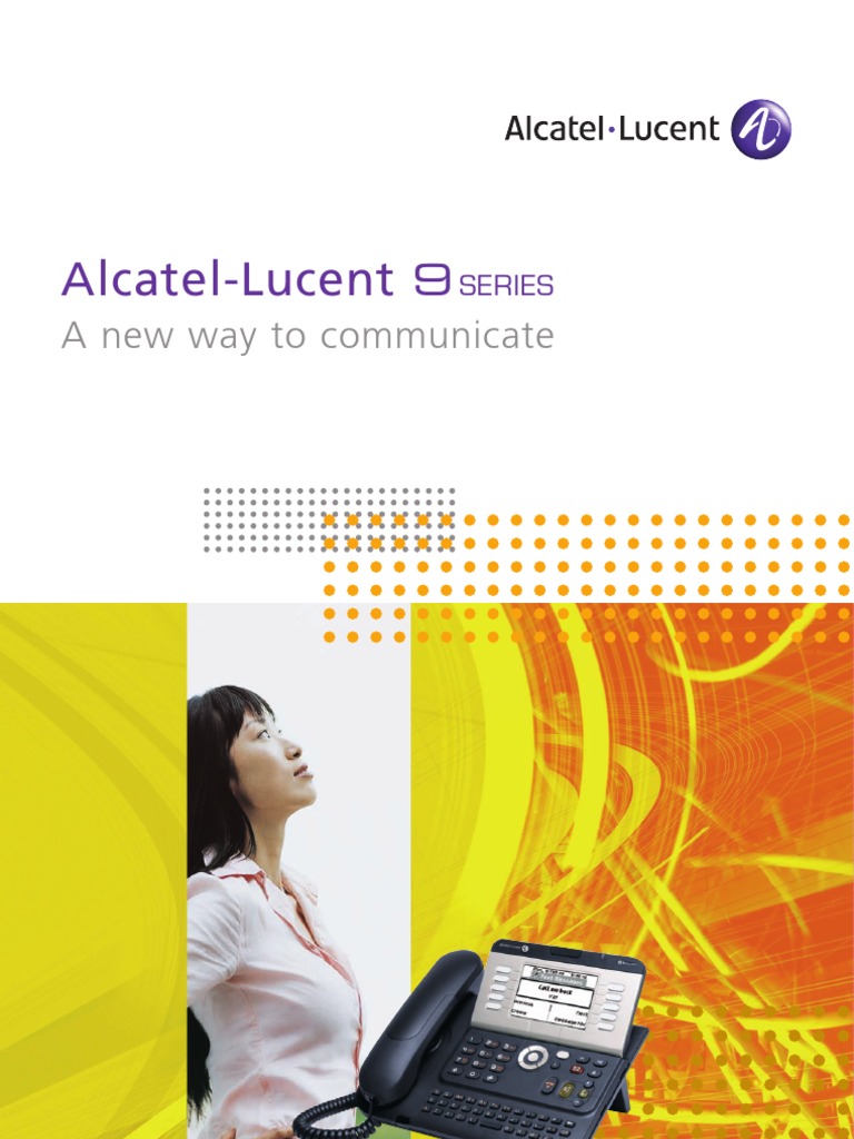 Alcatel-Lucent 9 Series | PDF | Telephone | Computer Keyboard