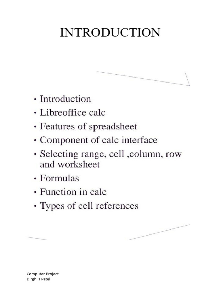 INTRODUCTION | PDF | Spreadsheet | Worksheet