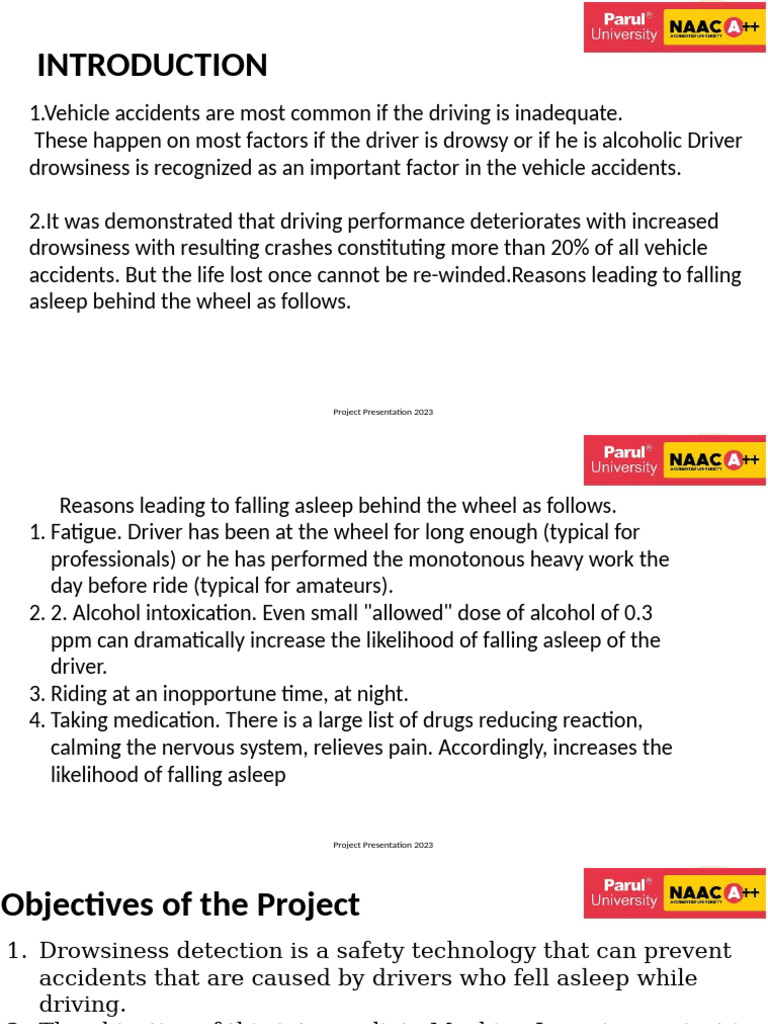 Driver Drowsiness Detection | PDF | Road Traffic Safety | Traffic Collision