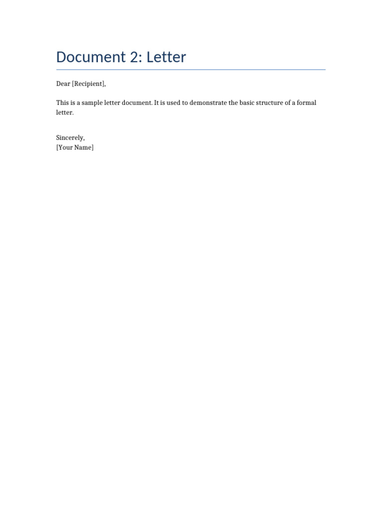 Document2 Letter | PDF