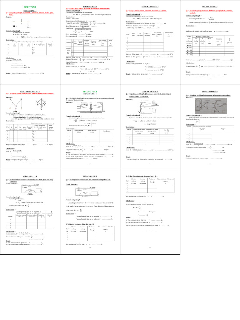 Physics Practical Exam | PDF | Physical Quantities | Quantity