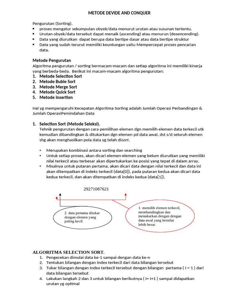 Algoritma Sorting | PDF