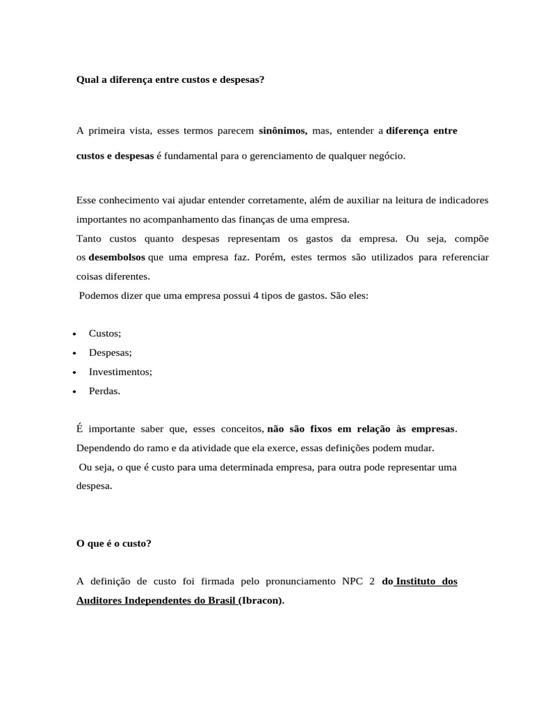 Adm Mod Ii | PDF | Custo | Contabilidade