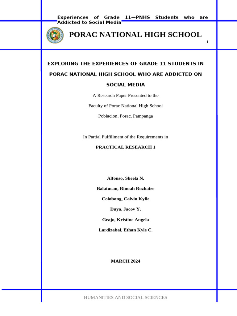 Practical Research Template | PDF | Human Communication | Cognition