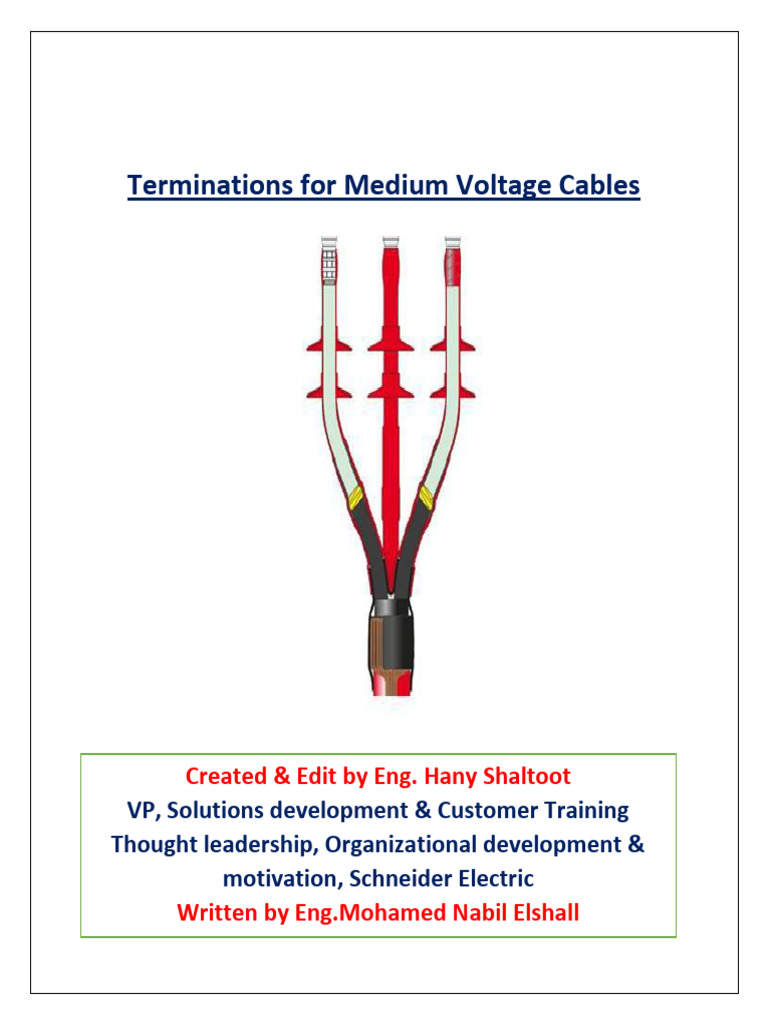 Terminations For Medium Voltage Cables (Eng - Hay Shaltoot) | PDF