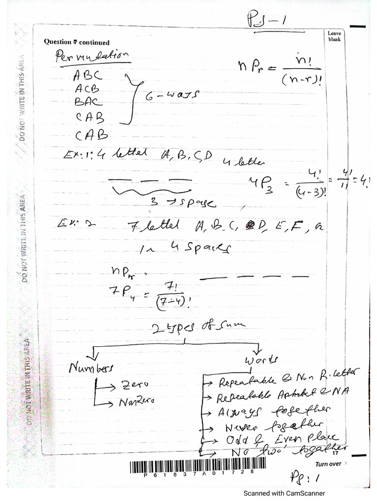 Permutation Pdf