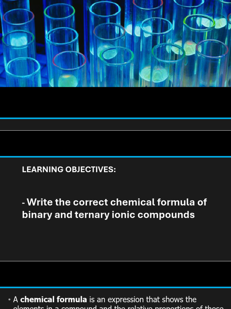 Ionic Compound Formula Writing Guide | PDF | Ion | Chemical Compounds