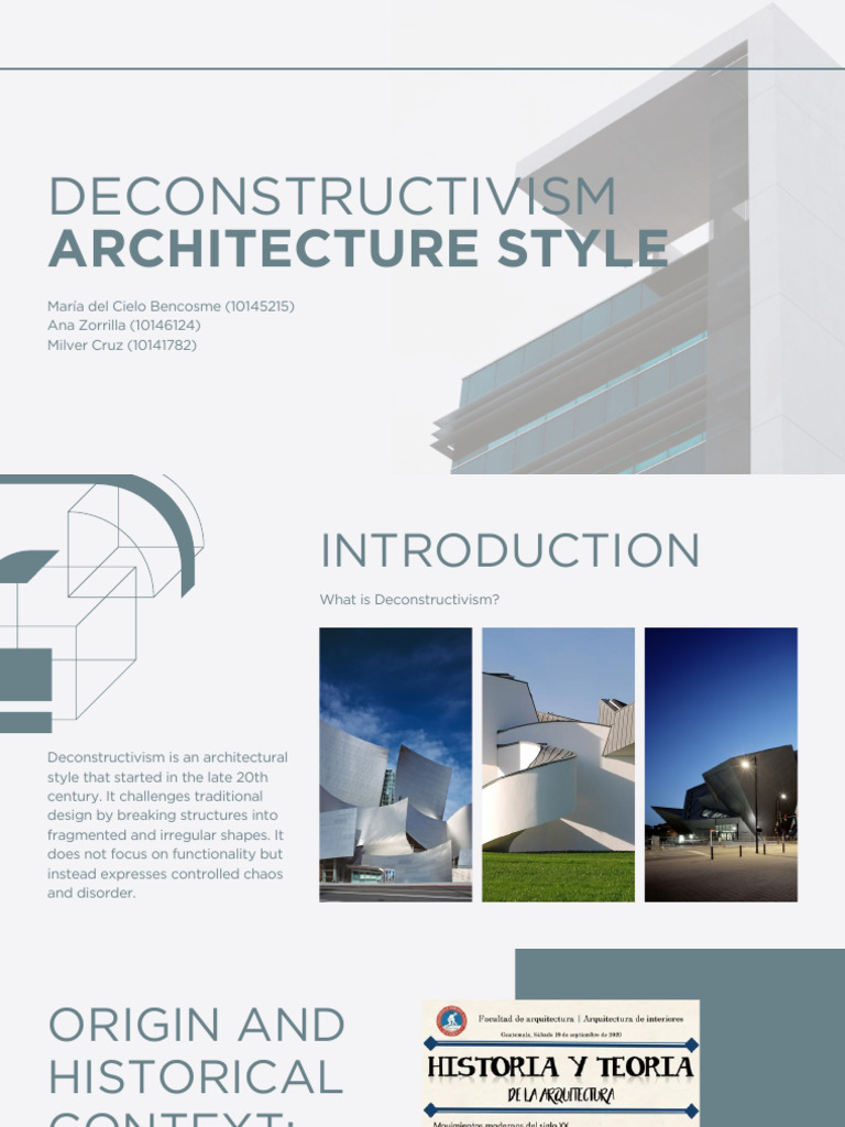 Deconstructivism | PDF | Architectural Design | Architecture