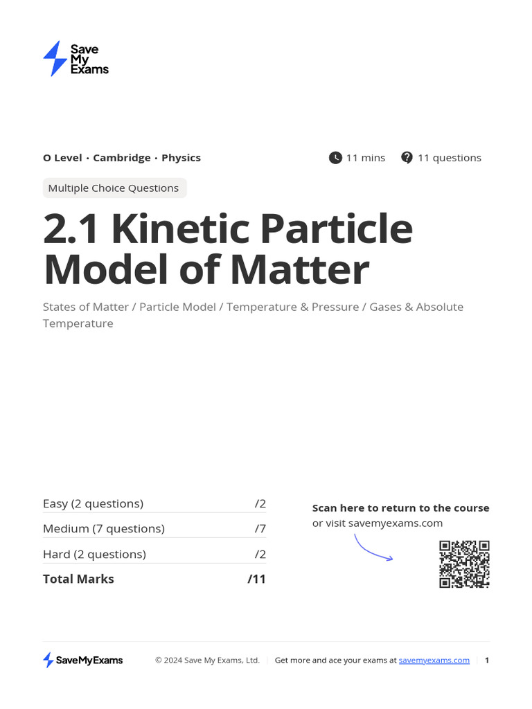 2-1-kinetic-particle-model-of-matter-9v7YHDd0o-F8hJSw | PDF | Gases ...