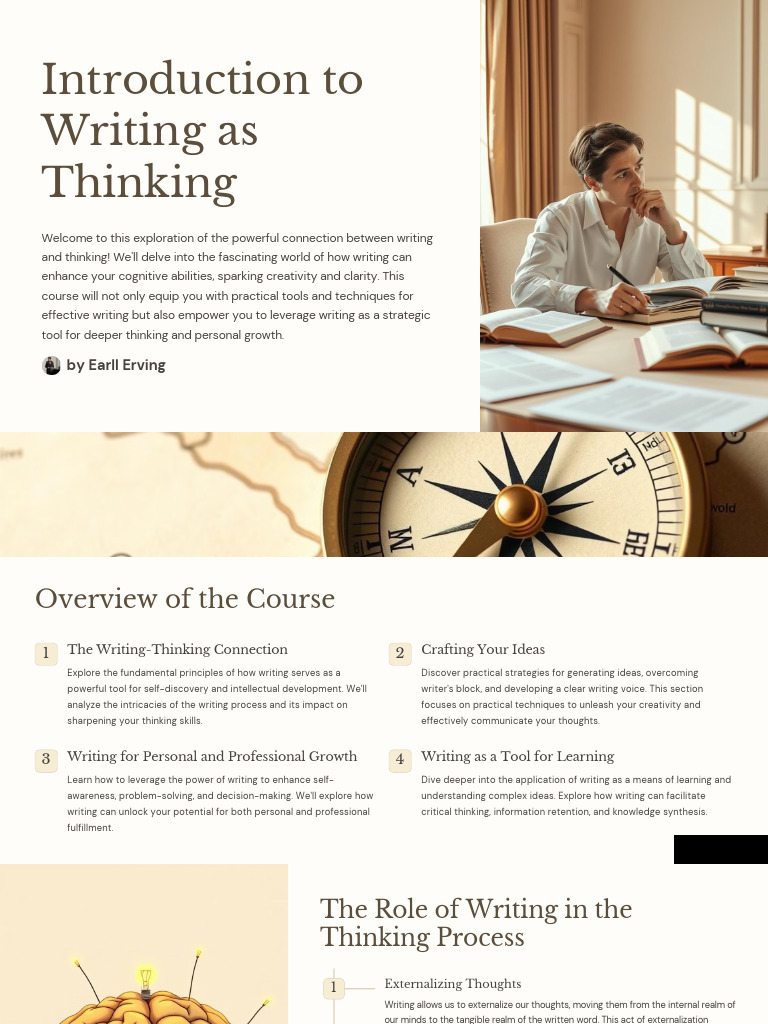 Introduction To Writing As Thinking | PDF | Thought | Brainstorming