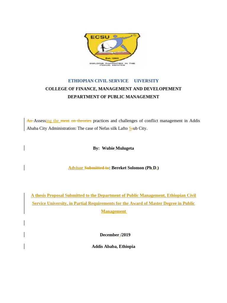 Wubie - Theioris Practices and Challenges of Conflict | PDF | Diversity ...