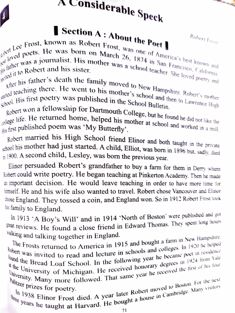 A Considerable Speck | PDF