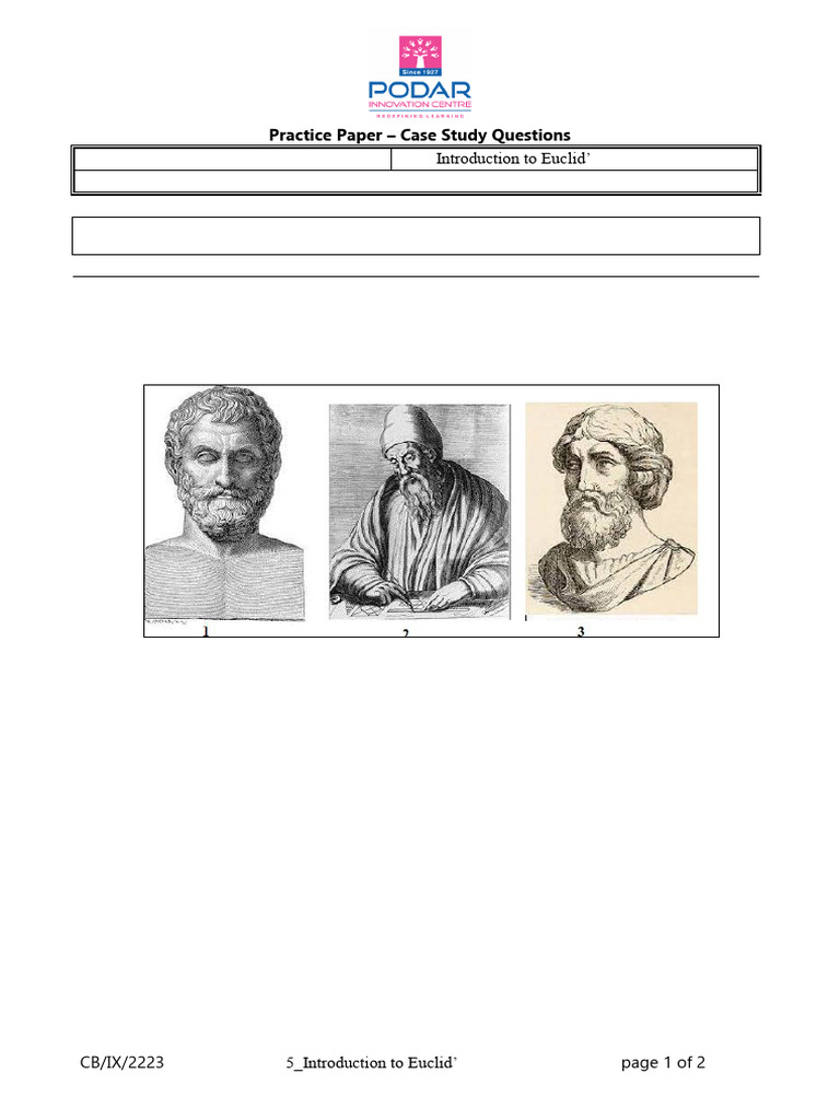 QP - CB - IX - Math - Ch5 - Introduction To Euclid - S Geometry - Case ...