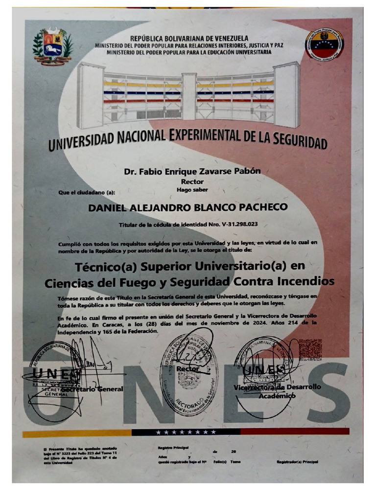 Daniel Blanco titulo | PDF