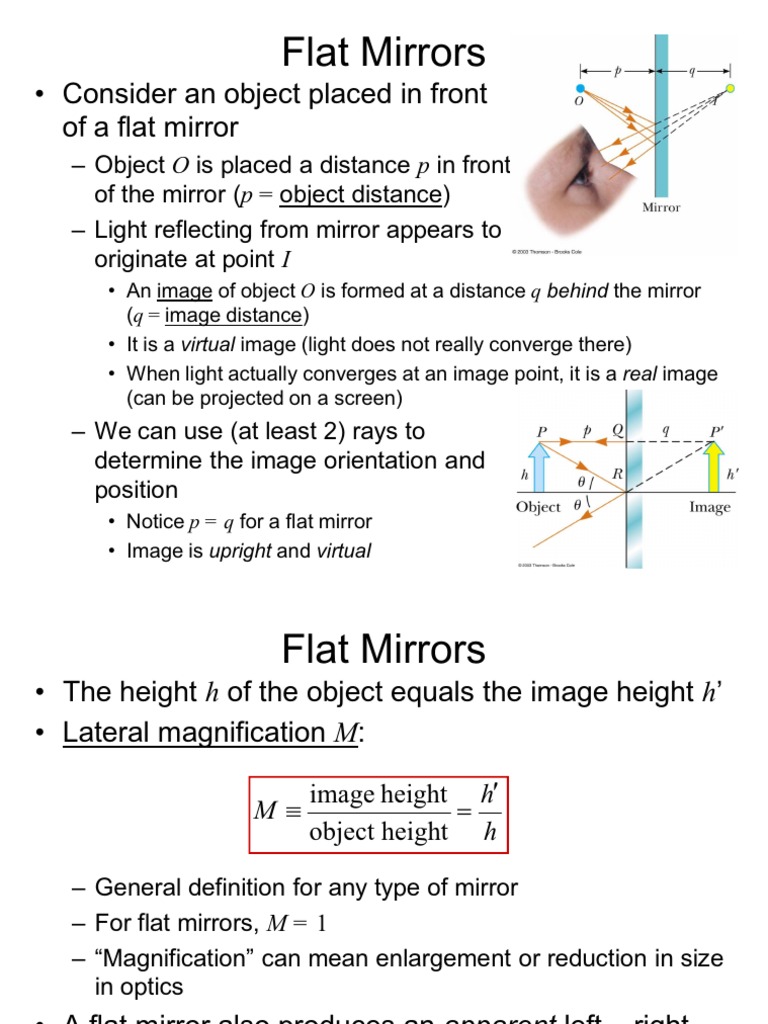 Mirrors and Lenses | PDF | Science & Mathematics