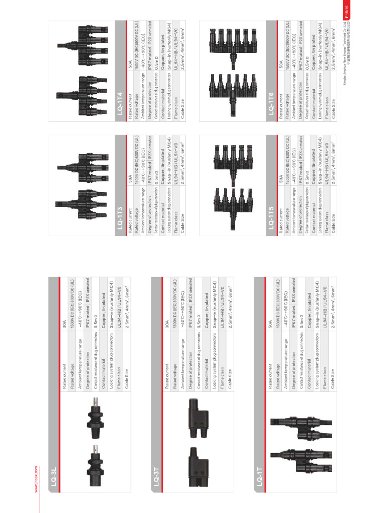 T Type MC4 Branch Connector | PDF