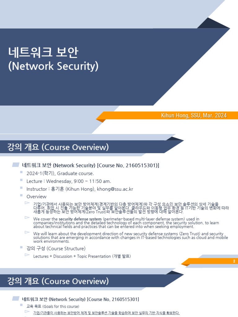 Network Security Course Overview | PDF | Security | Computer Security