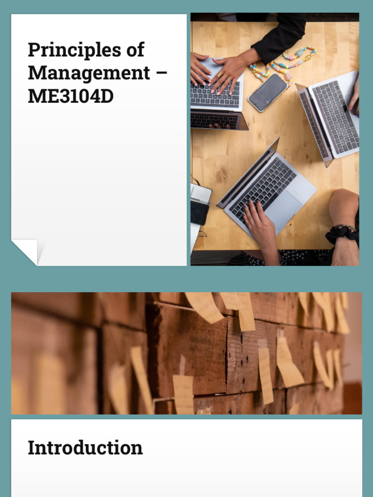 Principles of Management Overview | PDF