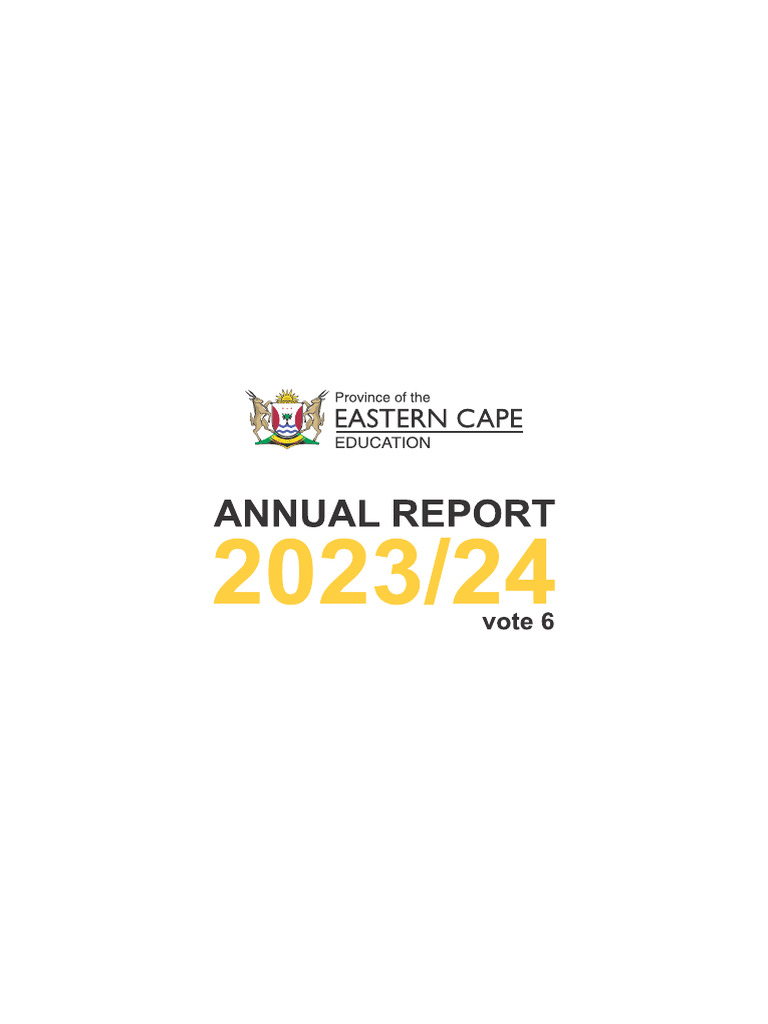 Final Ecdoe 2023-24 Annual Report | PDF | Expense | Sanitation