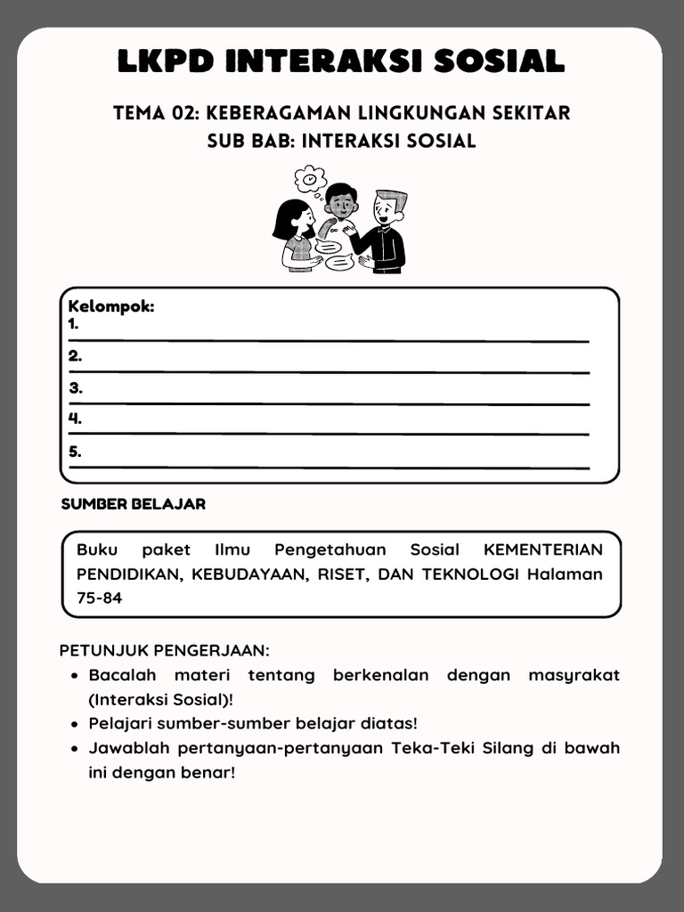 LKPD Interaksi Sosial | PDF