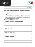 Employee Relatives Declaration Form | PDF