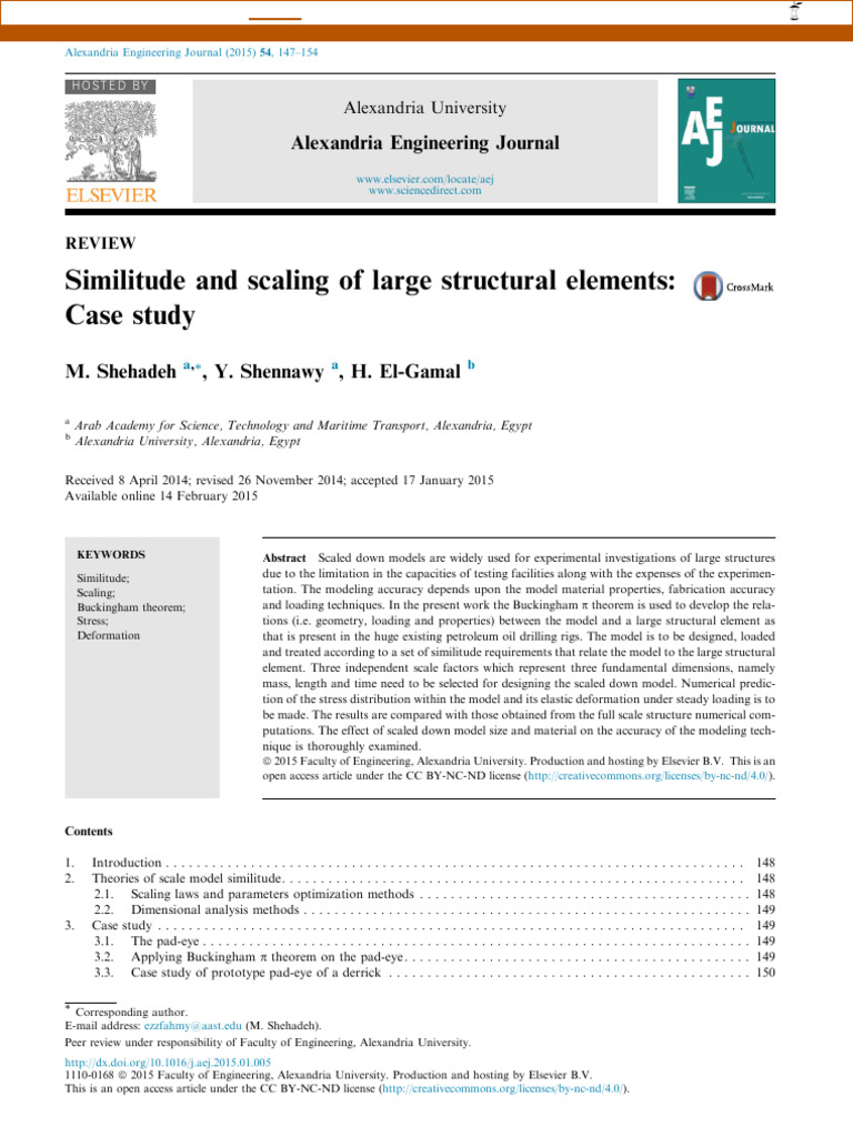 Similitude and Scaling of Large Structural Elements | PDF | Mathematical Optimization