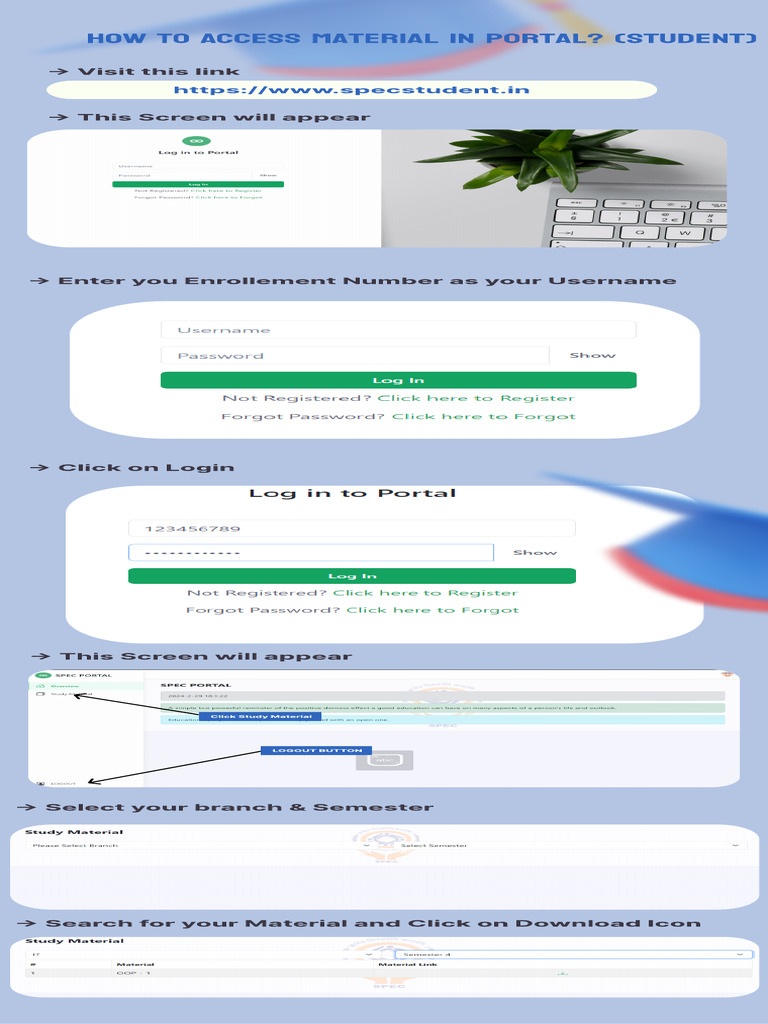 How To Access Study Material | PDF
