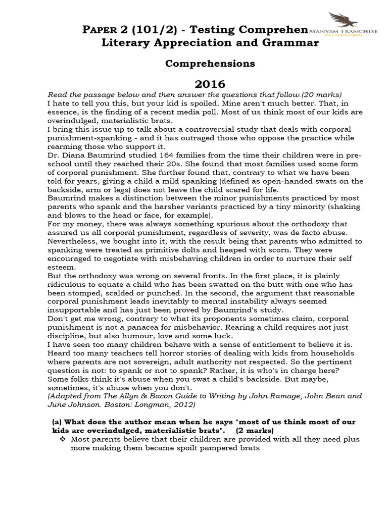 Understanding Corporal Punishment Debate | PDF | Spanking | Marriage